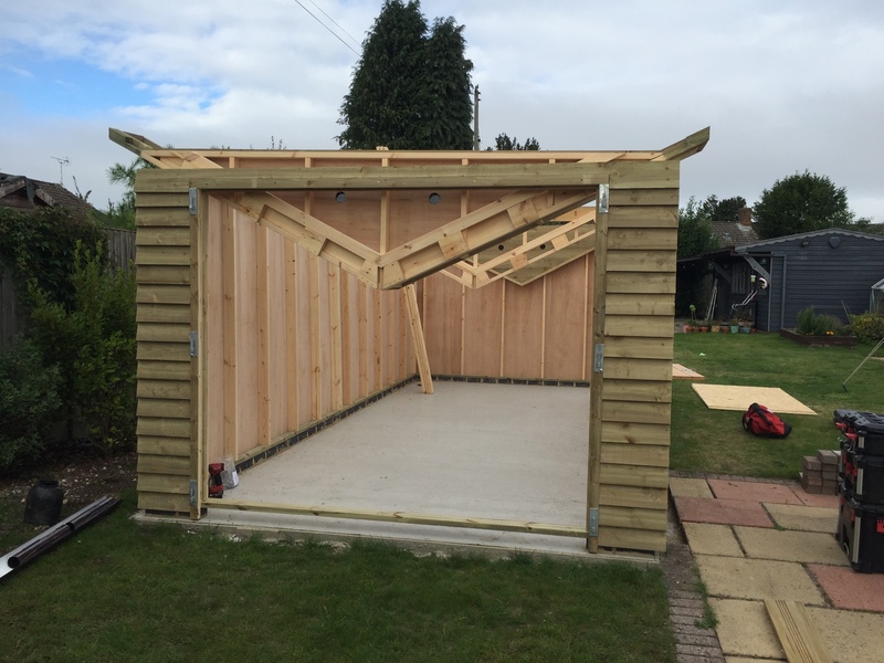 Single Timber Garage, Dorset – Garden Retreat