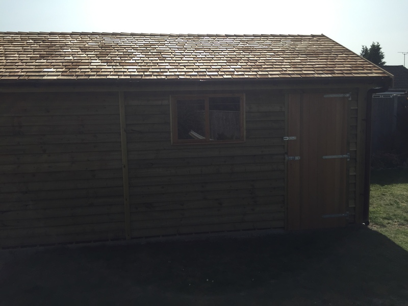 Single Timber Garage, Dorset – Garden Retreat