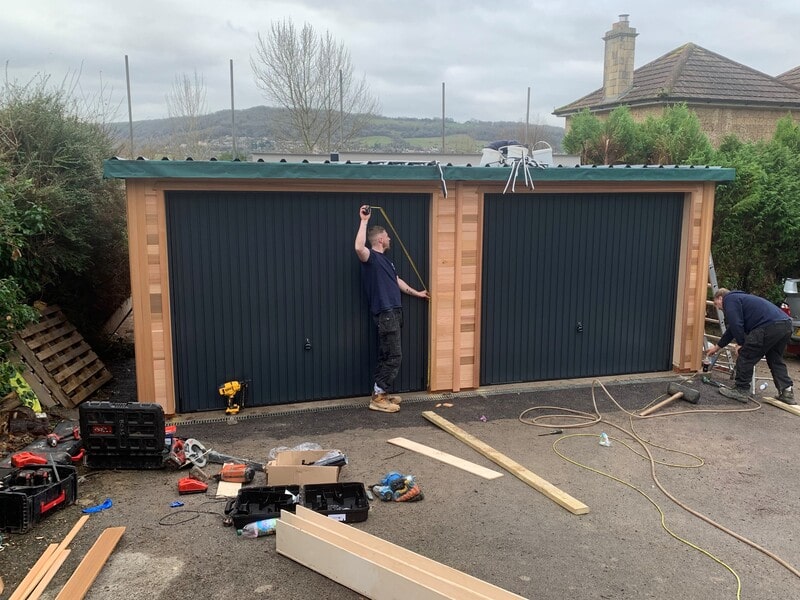 Double Wooden Garage, Somerset – Garden Retreat