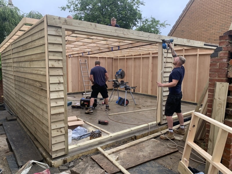 Timber Frame Garage – Garden Retreat